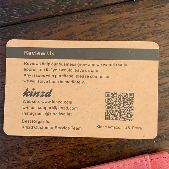 kinzd | Accessories | Kinzd Slim Wallet With Rfid Protection | Poshmark